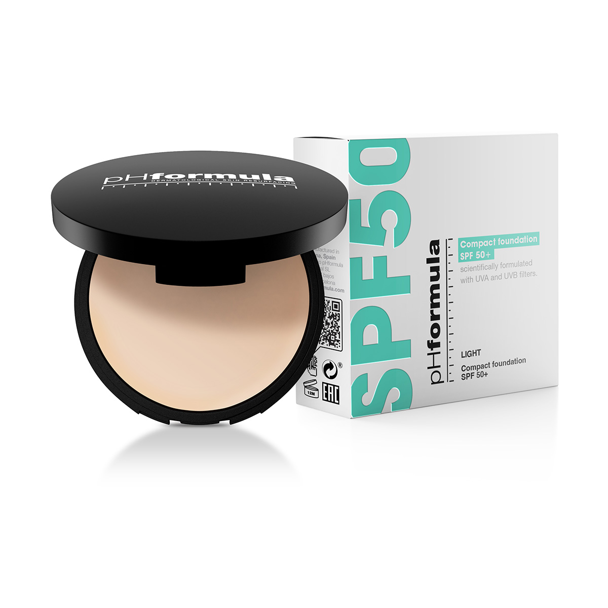 Compact foundation light-medium SPF 50+ - pHformula